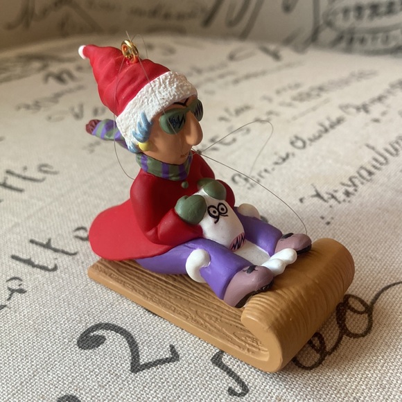 Hallmark Accents Hallmark Maxine And Floyd On A Toboggan Sled Ornament 998 Poshmark